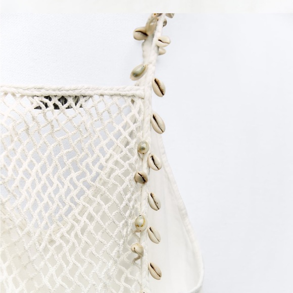 Zara | Dresses | Zara Shell Crochet Dress | Poshmark
